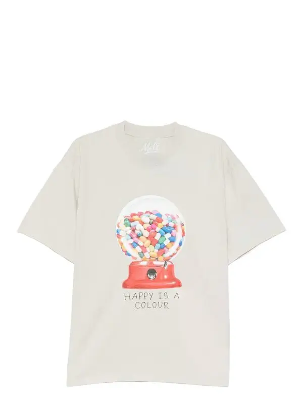 MELT Graphic-print T-shirt - Neutrals