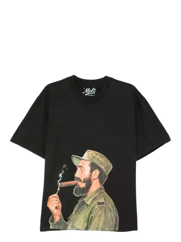 MELT Graphic-print T-shirt - Black