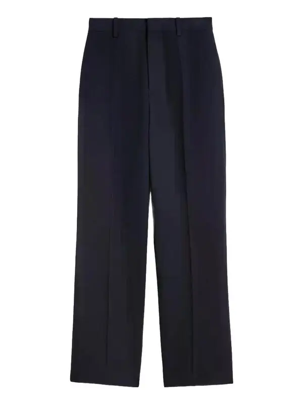 JIL SANDER High-waisted Straight Leg Trousers - Blue