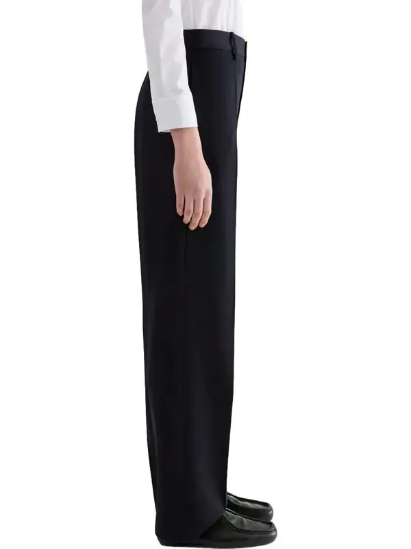 JIL SANDER High-waisted Straight Leg Trousers - Blue