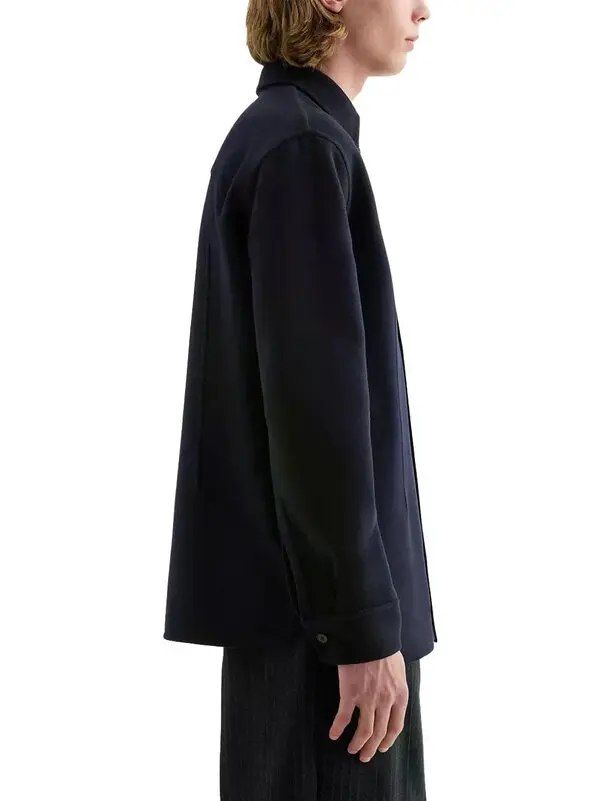 JIL SANDER Double-wool Overshirt - Blue