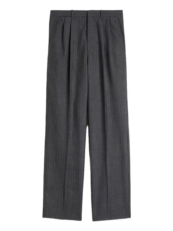 JIL SANDER Tailored Pinstripe Trousers - Grey