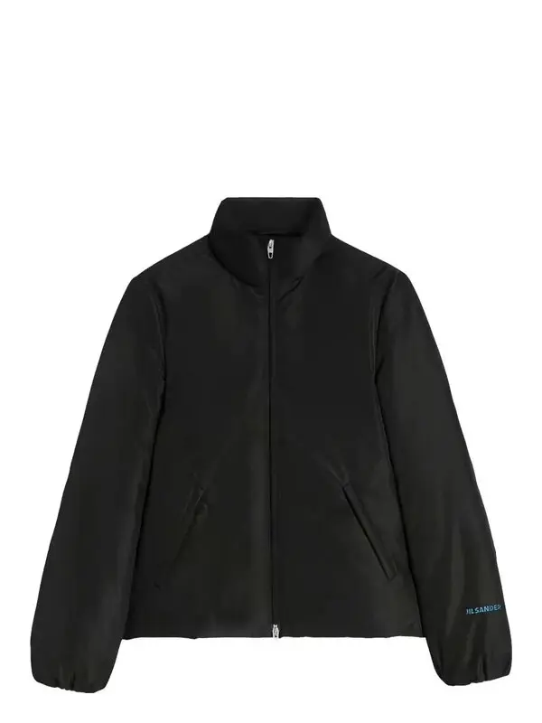 JIL SANDER Logo Print Down Jacket - Black