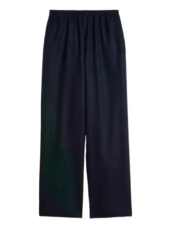 JIL SANDER Merino Wool Flannel Trousers - Blue
