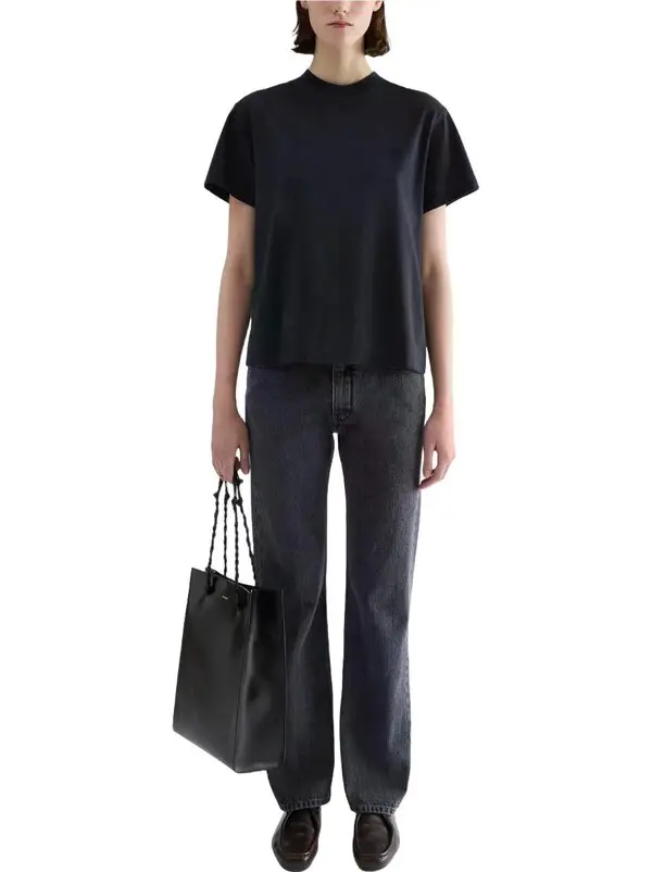 JIL SANDER Belt Loops Cotton Jeans - Grey
