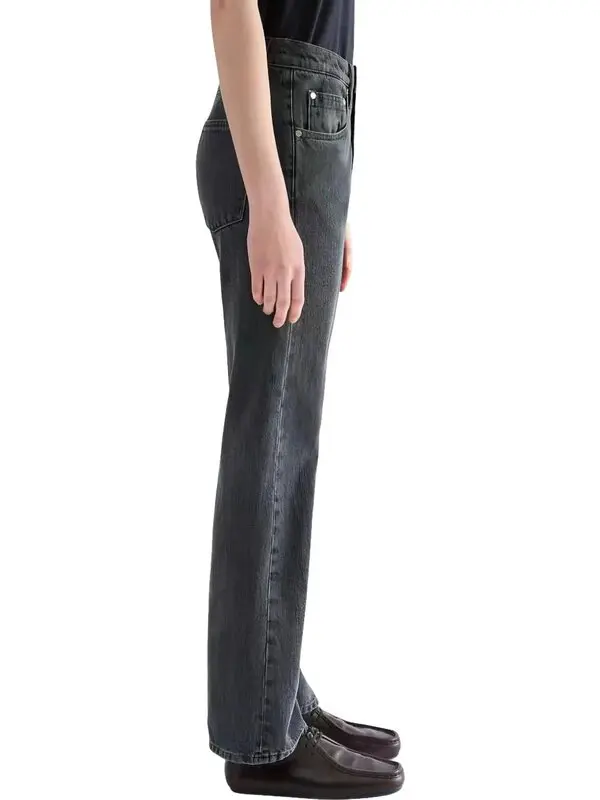 JIL SANDER Belt Loops Cotton Jeans - Grey