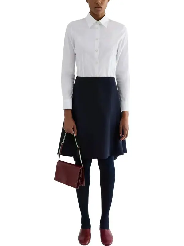 JIL SANDER Asymmetric Midi Skirt - Blue