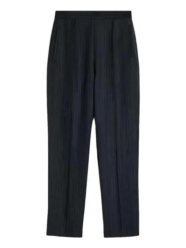JIL SANDER Pinstripe Pleated Trousers - Blue