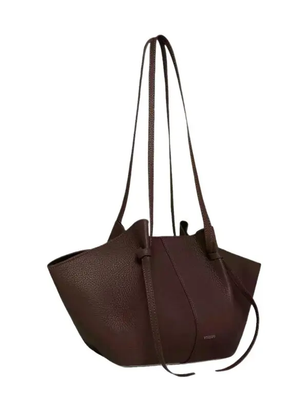 Yuzefi Pebble-grained Leather Shoulder Bag - Brown