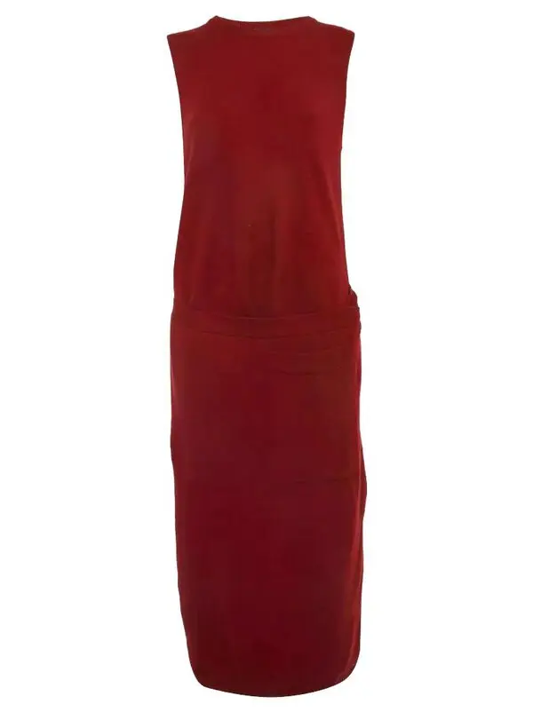 JOSEPH Cashmere Crewneck Midi Dress - Red