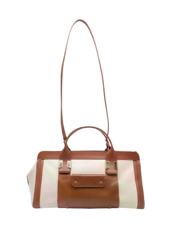 Chloé Alice Colorblock Tote Bag - Brown