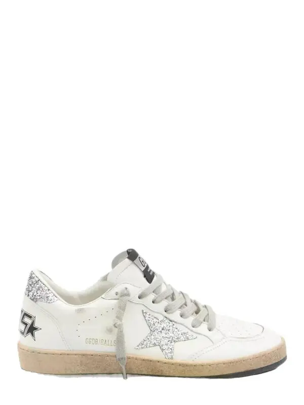 GOLDEN GOOSE Ball Star Wishes Glitter-star Sneakers - White