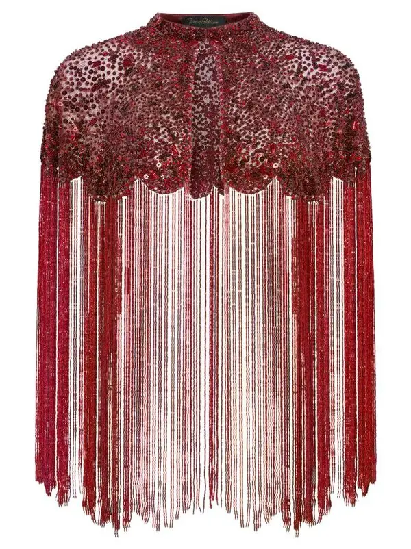 Jenny Packham Astralis Cape - Red