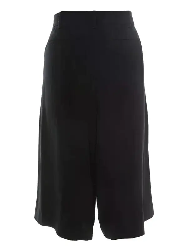 Diane Von Furstenberg Belt-loops Culottes - Black