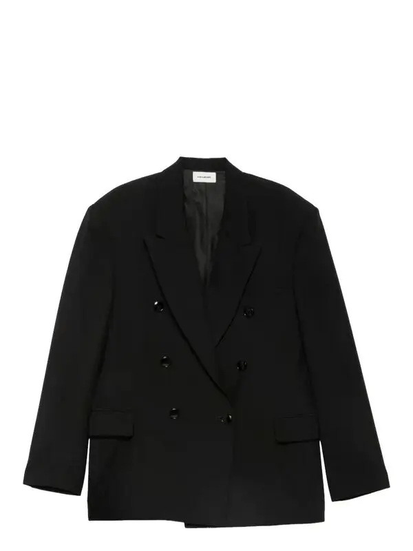 A.M.G. Double-breasted Peak-lapel Jacket - Black