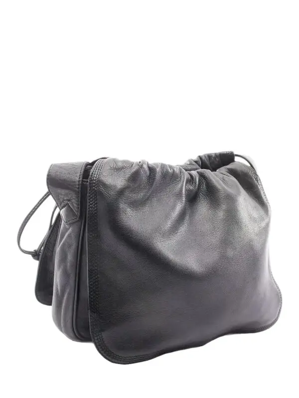 Loewe 2000s Anagram Shoulder Bag - Black