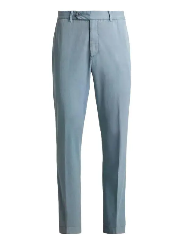 Ralph Lauren Purple Label Garment-dyed Stretch-chino Trousers - Blue