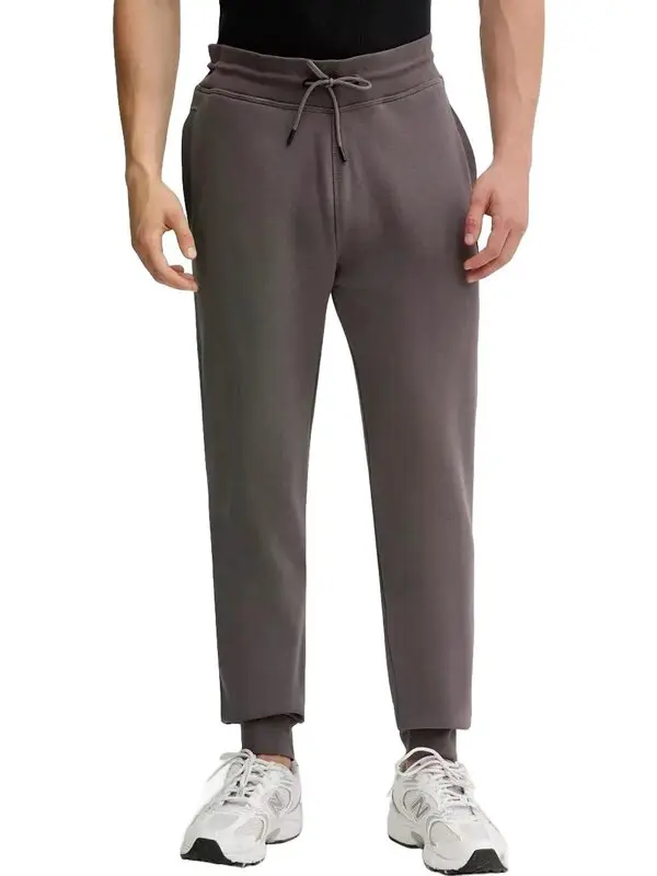 Guess Logo-patch Drawstring Track Pants - Grey