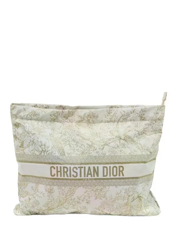 Dior Toile De Jouy Clutch Bag - White