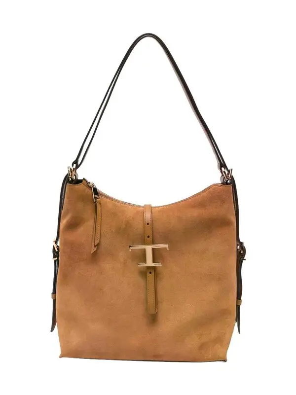 TOD'S Timeless Suede Tote Bag - Neutrals