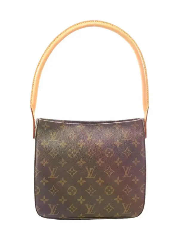 LOUIS VUITTON Monogram Canvas Looping Shoulder Bag - Brown