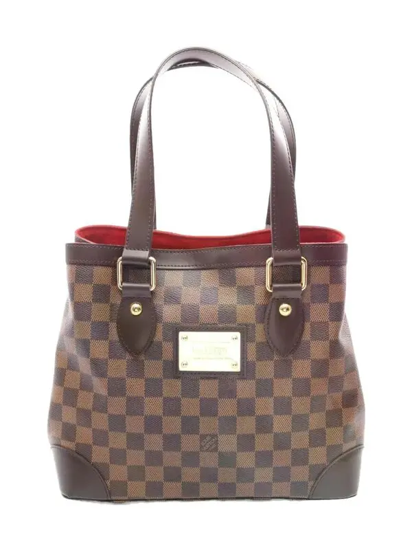 LOUIS VUITTON Damier Ebene Hampstead Tote Bag - Brown
