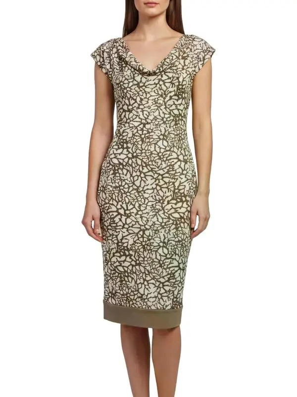 Diane Von Furstenberg Printed Midi Dress - Brown