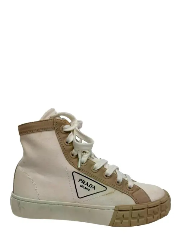 Prada Gabardine High-top Sneakers - White