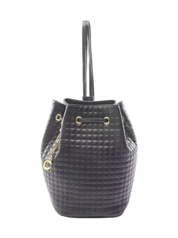 Celine Small Quilted C-charm Backpack - Black