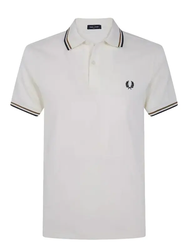 Fred Perry Embroidered-logo Polo Shirt - Neutrals