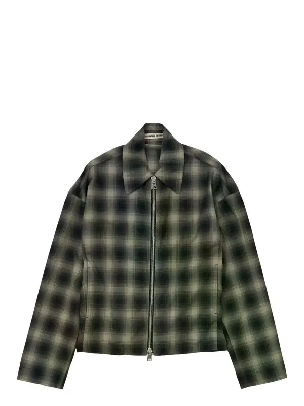 META CAMPANIA COLLECTIVE Tino Check Blouson Jacket - Black