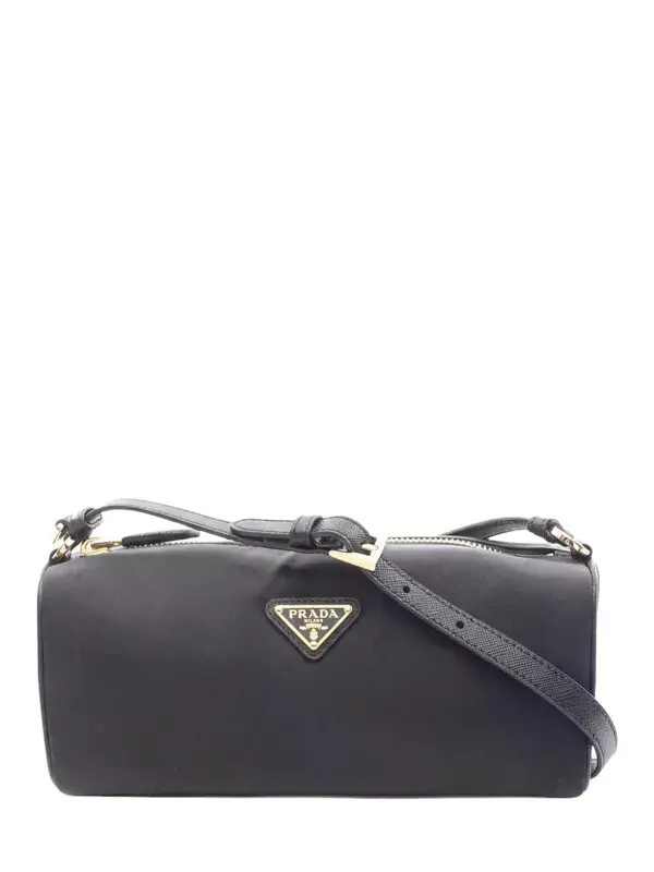 Prada Re-nylon Saffiano Shoulder Bag - Black