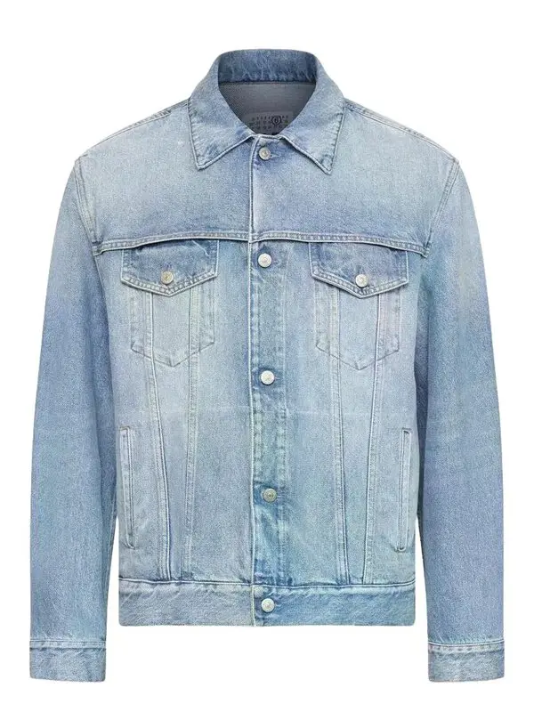 MAISON MARGIELA Layered Denim Jacket - Blue