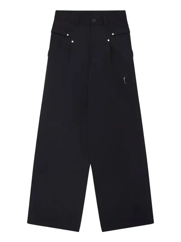 Asics Mirbelioids Wide Leg Cargo Pants With Stud Detailing - Blue