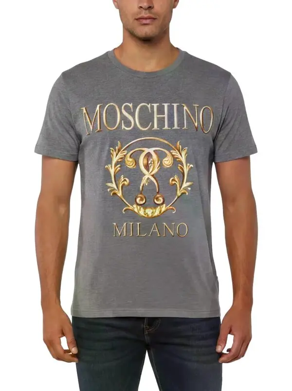 Moschino Logo-print T-shirt - Grey