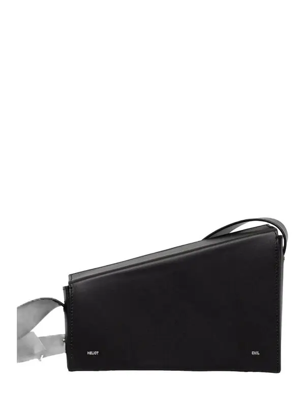 HELIOT EMIL Asymmetric Logo-print Belt Bag - Black