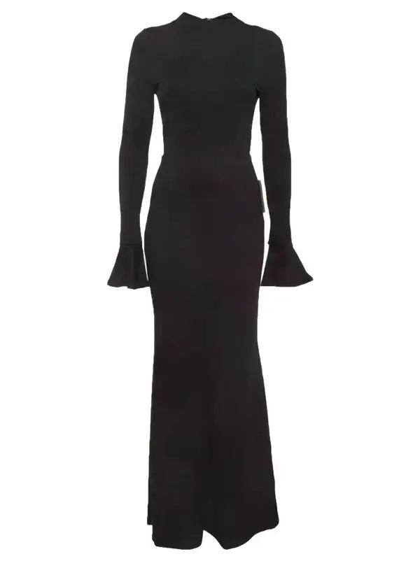 Oddmuse Jersey Knit Maxi Dress - Black
