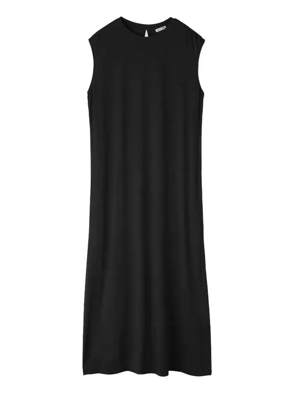 RECTO Sleeveless Open Back Blouse - Black