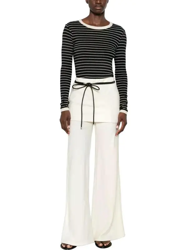 Enza Costa Twill Apron-style Trousers - Neutrals