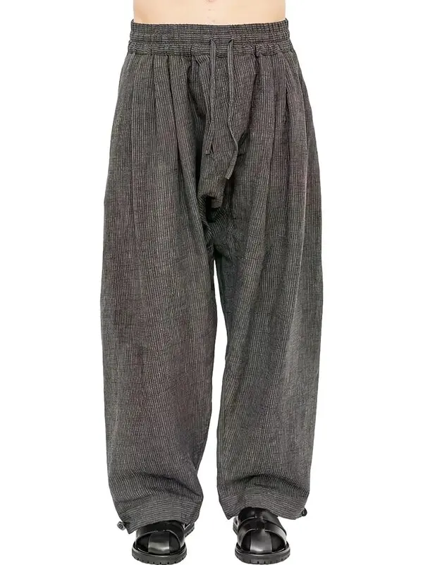 JAN JAN VAN ESSCHE Triple-pleated Loose-fit Trousers - Grey