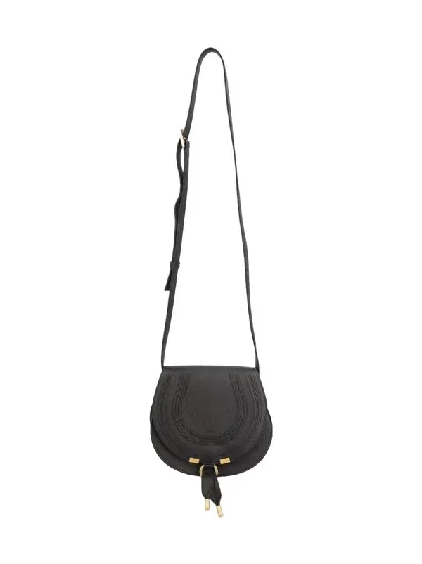 Chloé Marcie Saddle Cross Body Bag - Black
