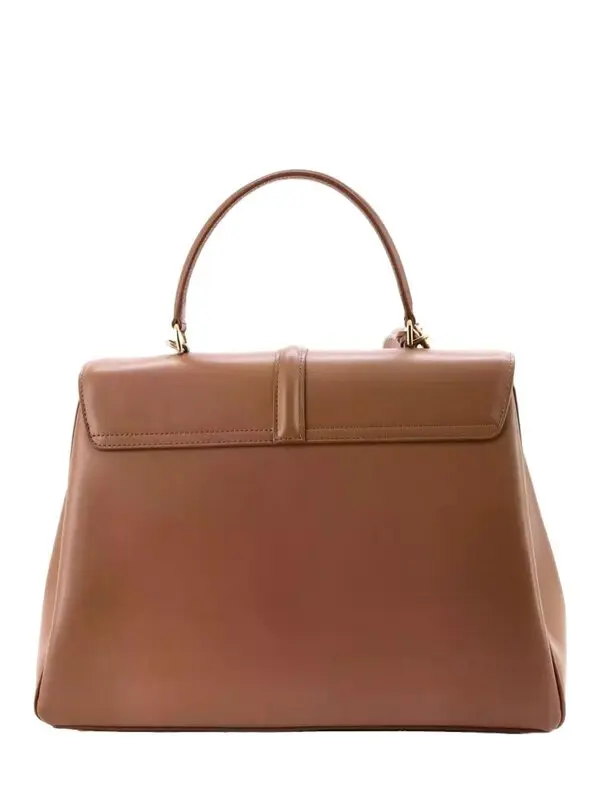 Celine 16 Top Handle Bag Smooth Calfskin Medium Satchel - Brown