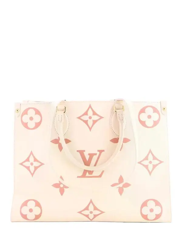 LOUIS VUITTON Monogram Empreinte Giant Onthego Mm Shoulder Bag - Neutrals