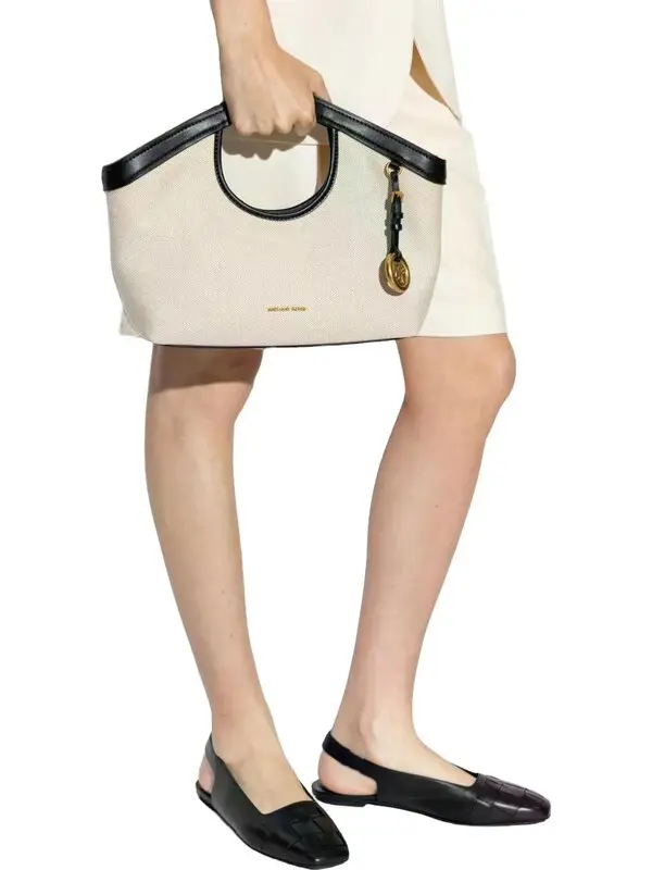 Michael Kors Haddie Leather-trim Tote Bag - Neutrals