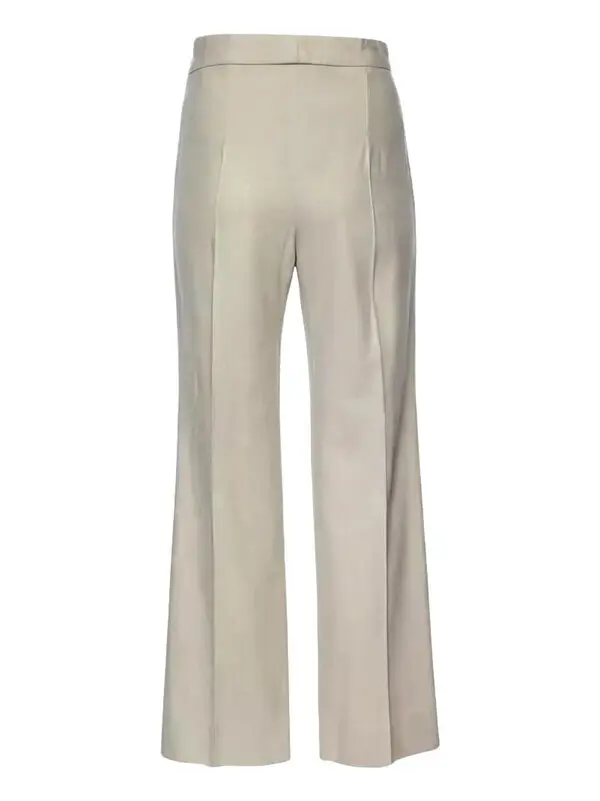 Chloé Beige Wool Side Trim Parallel Trousers - Neutrals