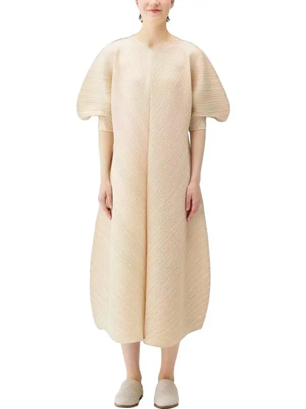 Issey Miyake Coast Midi Dress - Neutrals