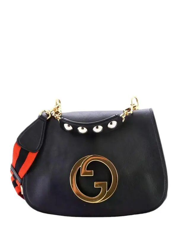 Gucci Leather Medium Shoulder Bag - Black