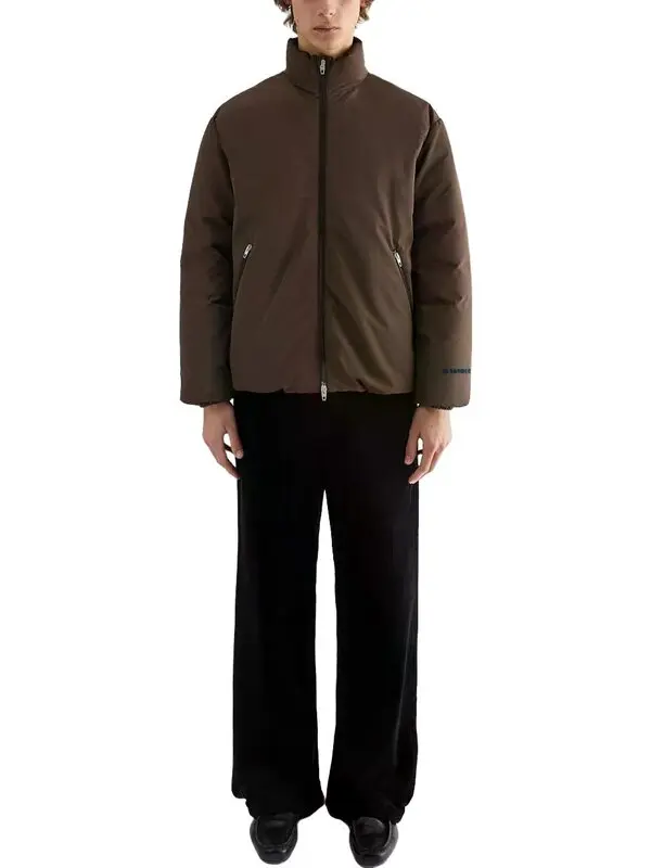 JIL SANDER Long-sleeve Zip Jacket - Brown