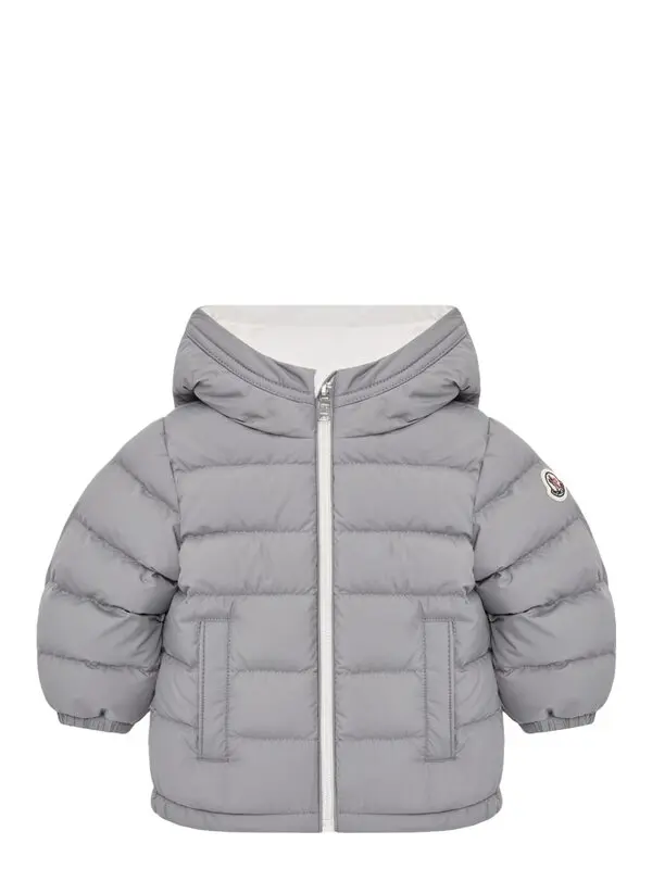 Moncler Brannock Down Jacket With Hood - Gray