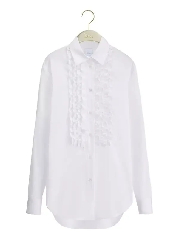 Dior Ruffled Plastron Blouse - No